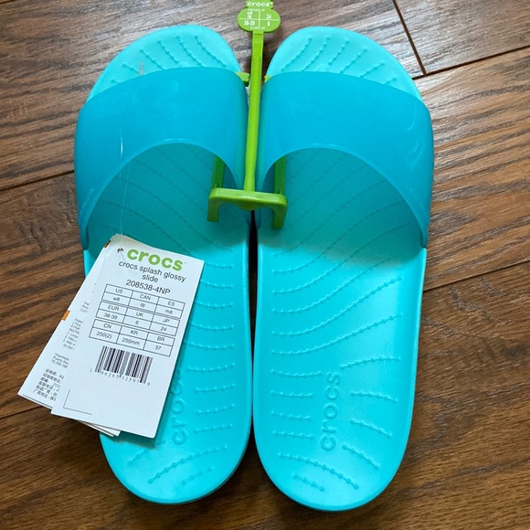 CROCS | Shoes | New Crocs Splash Glossy Slide | Poshmark